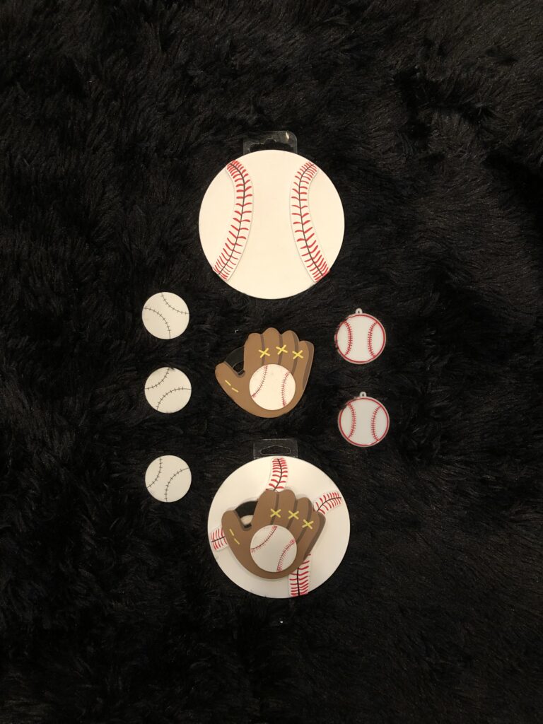 Baseball Flat Emblems 2 Pack - Homecoming Supplies