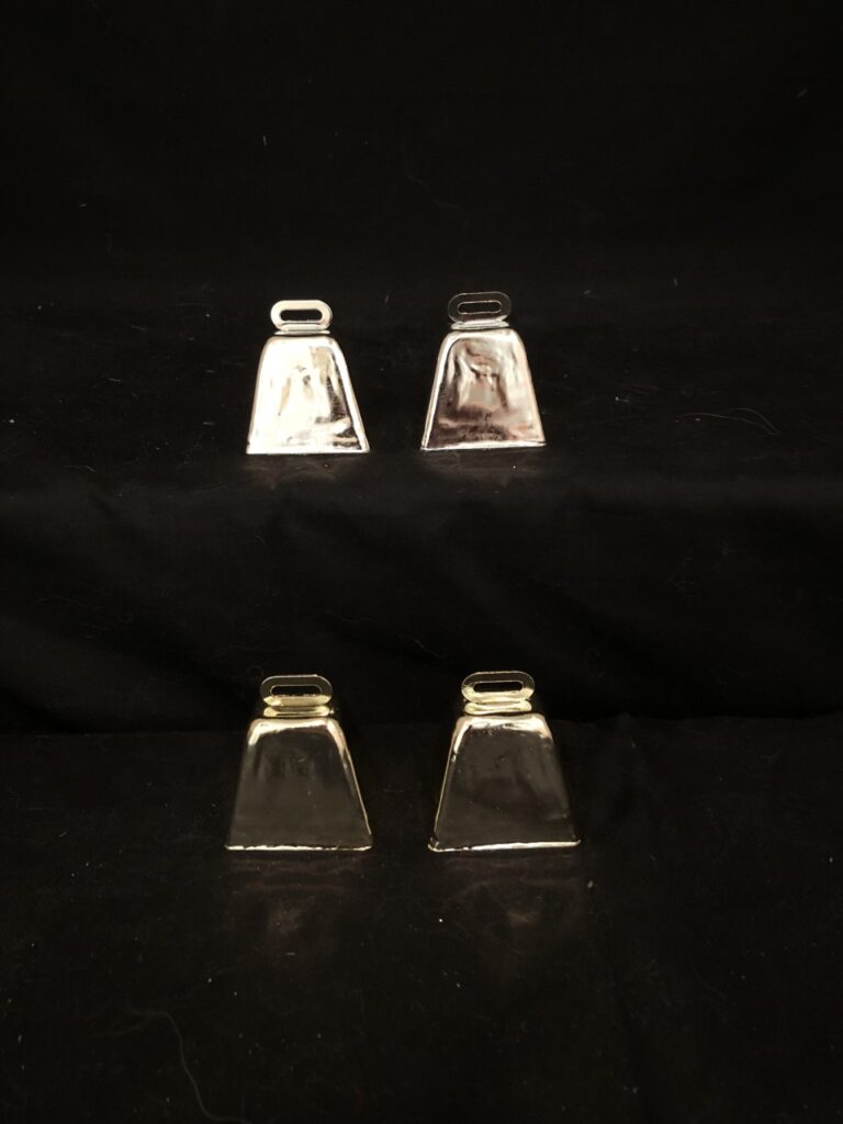 2 Pack Gold 1.75” Cowbells – Homecoming Supplies