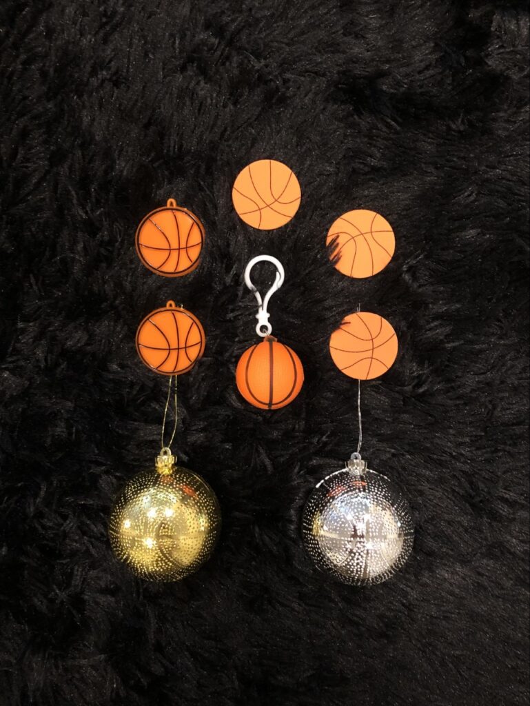 Silver Metallic 2.5” Basketball – Homecoming Supplies