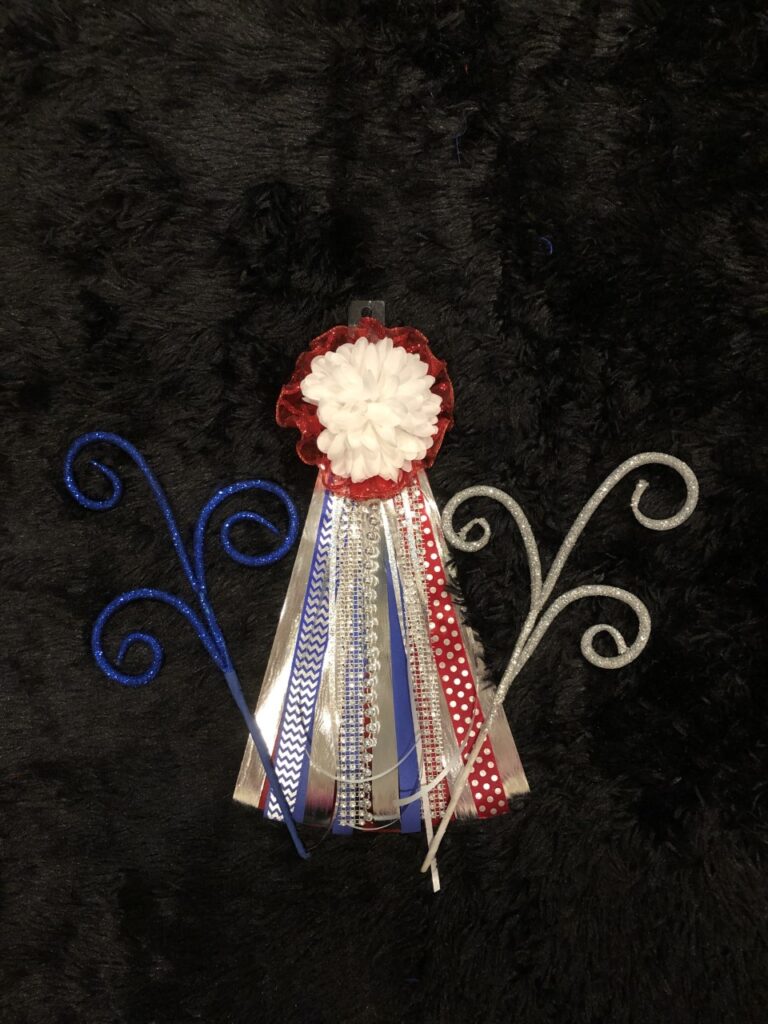 Royal Blue & Red Mini Mum - Homecoming Supplies