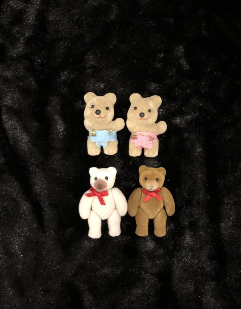 2.5” BROWN FLOCKED MINI BEAR - Homecoming Supplies