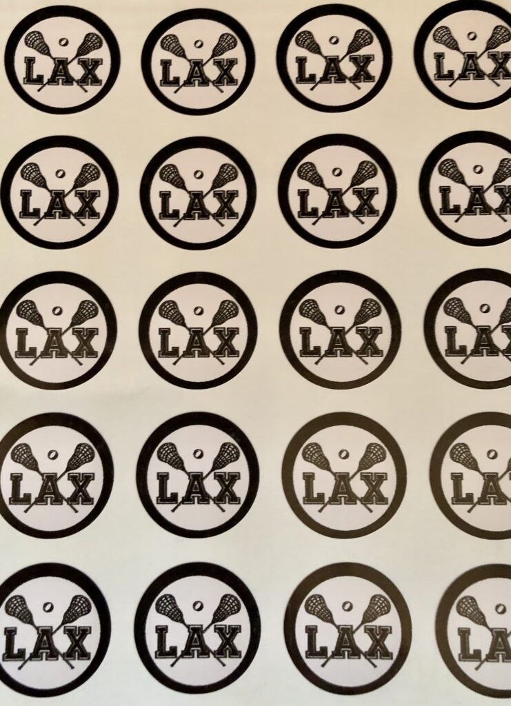 LACROSSE STICKERS 10 PACK - Homecoming Supplies