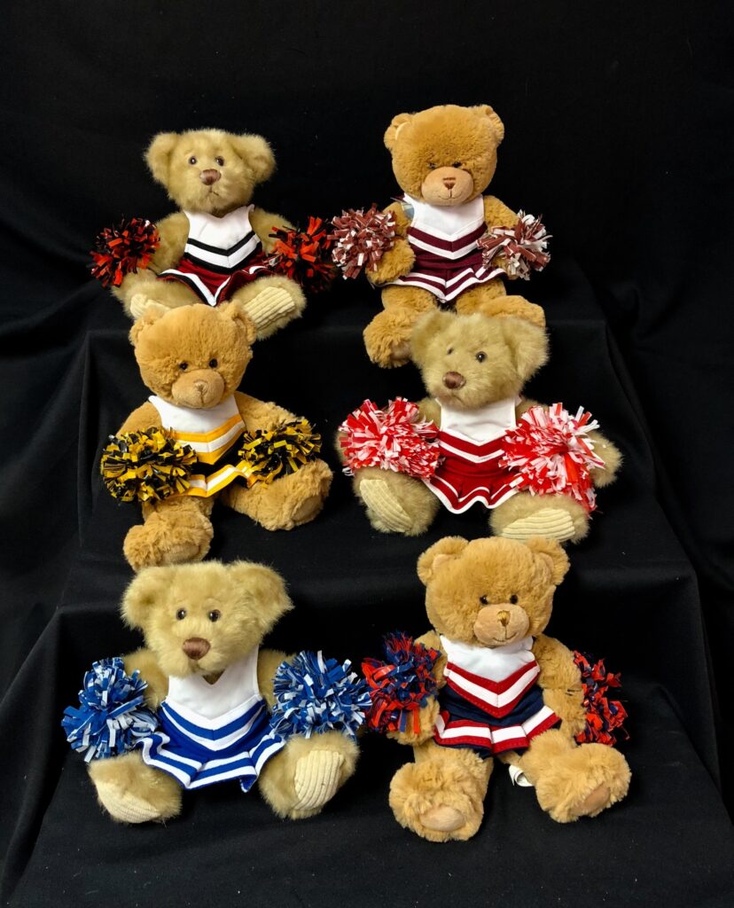 ROYAL BLUE/WHITE CHEER OUTFIT WITH DEAN (7” SITTING) BEAR – Homecoming ...
