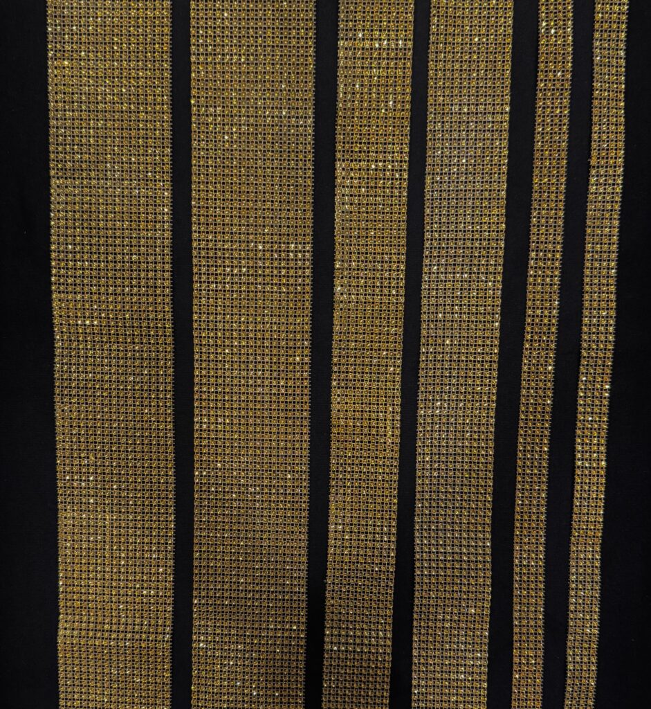 2” Gold Rhinestone Ribbon 2 Pack 32” - Homecoming Supplies